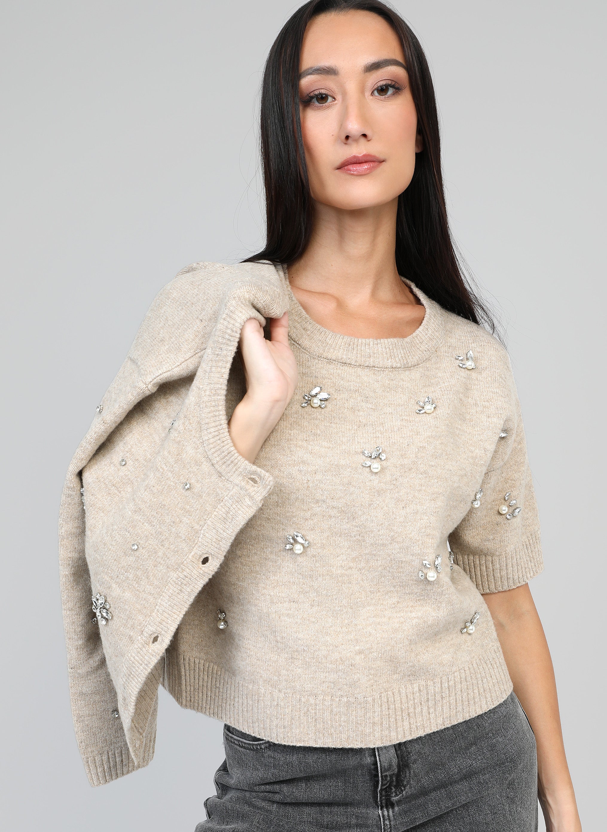 PULL NELIDA beige