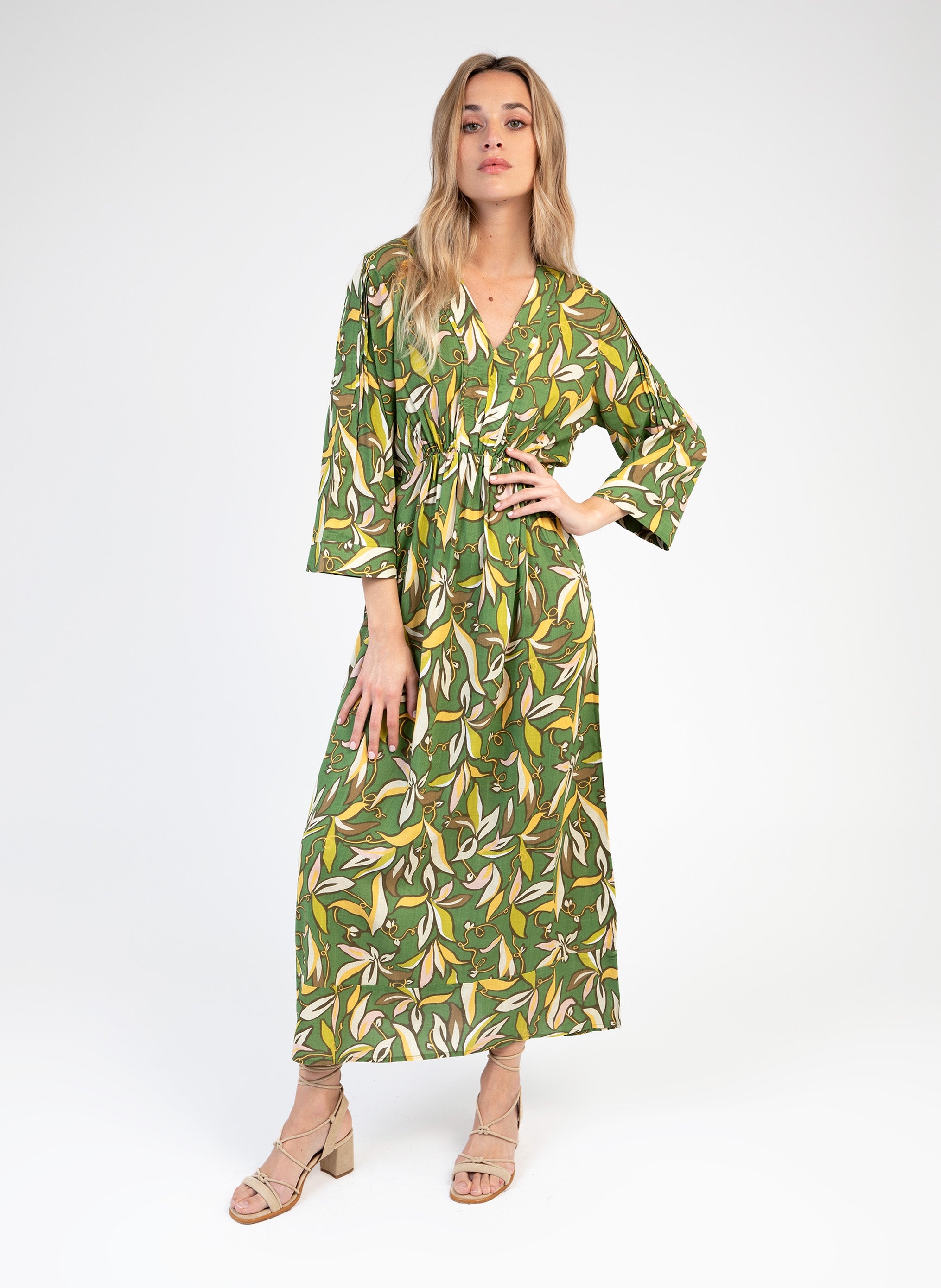 OTACHA LONG DRESS hazella olive
