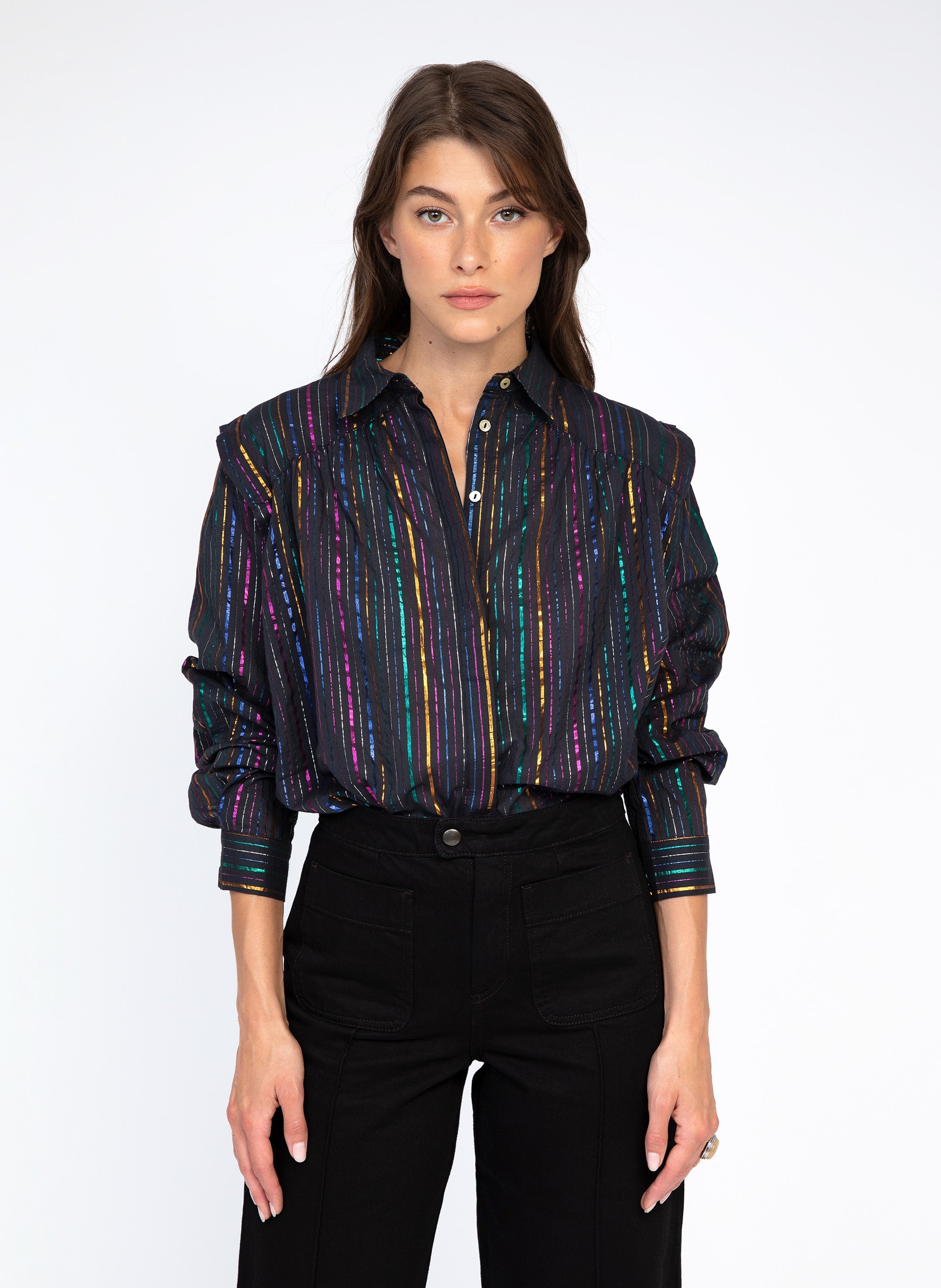 SHALOW SHIRT black